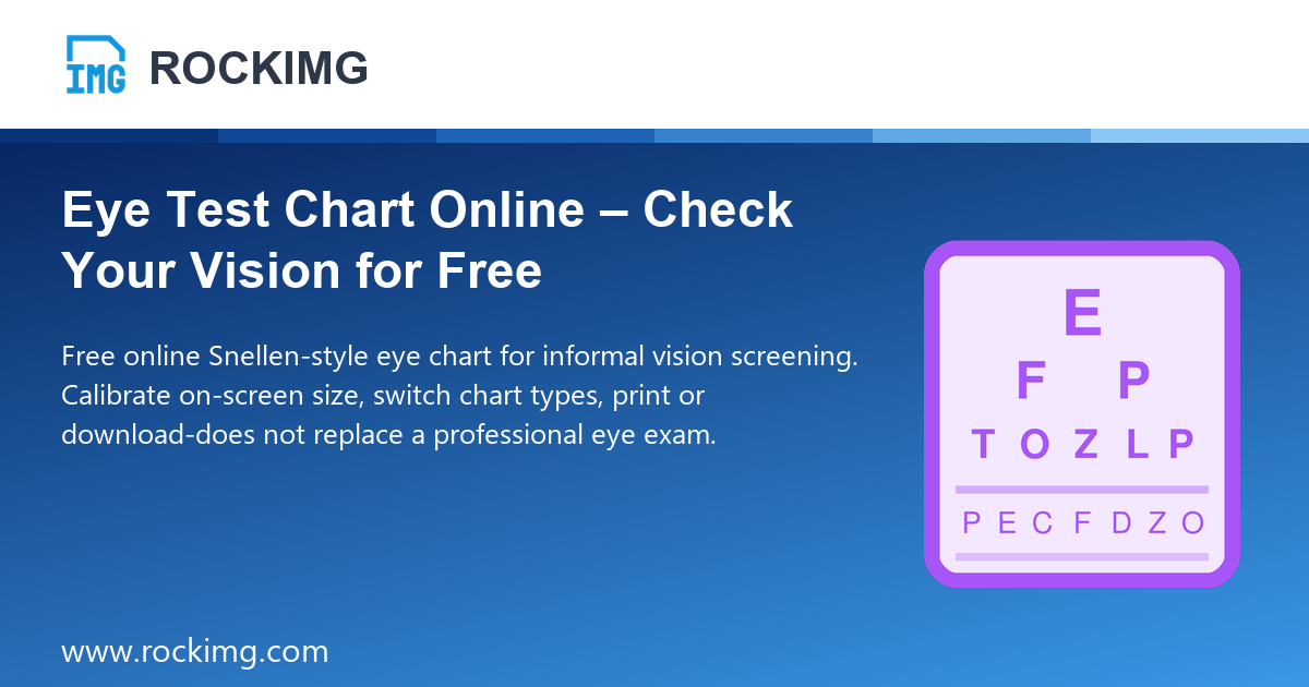 Eye Test Chart Online – Check Your Vision for Free | ROCKIMG